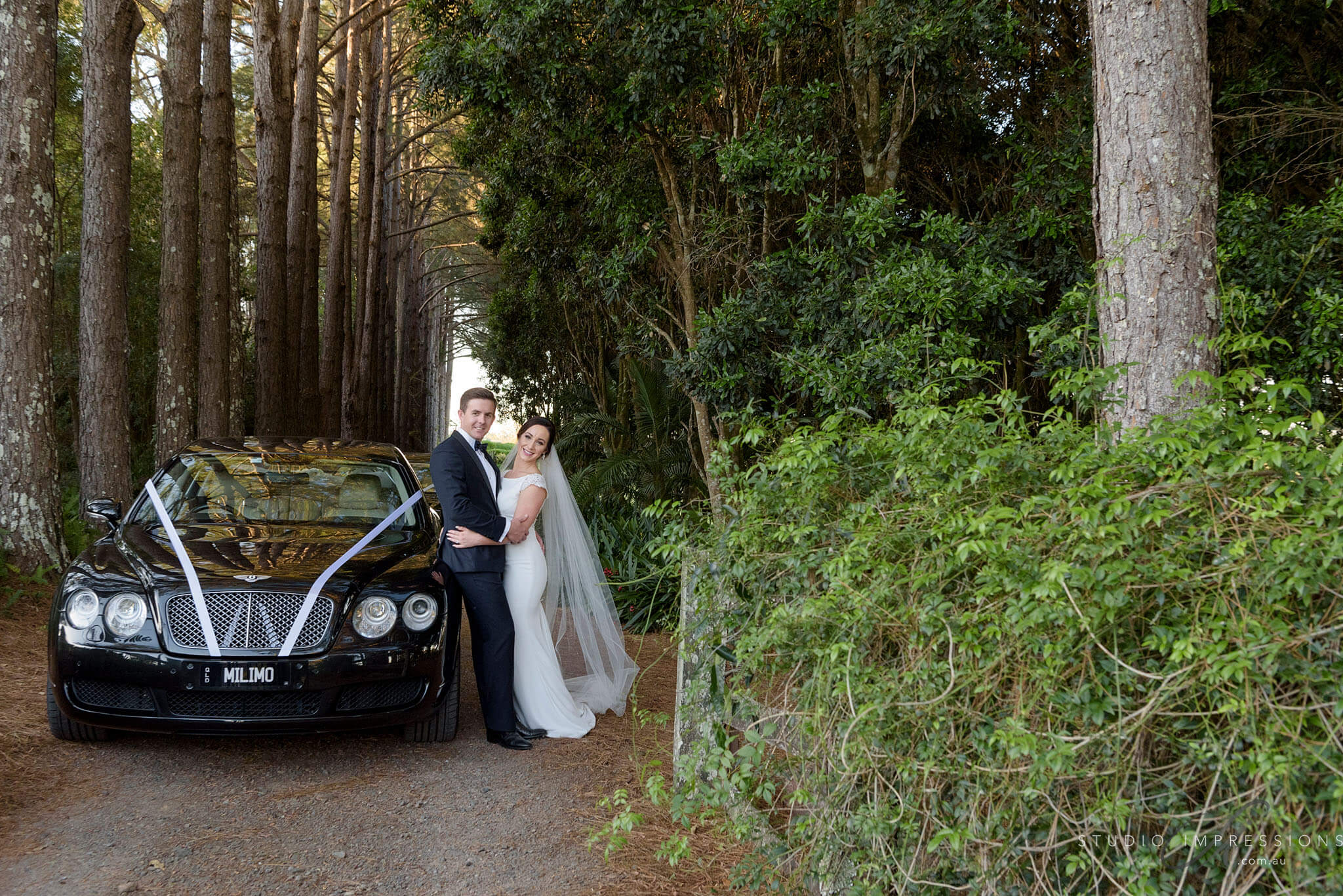 Darren & Gemma | Tiffany's Chapel Maleny Bentley Wedding Car Hire